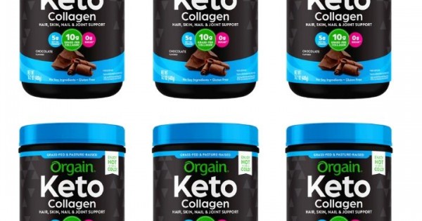 ORGAIN KETO COLLAGEN proteinski prašak sa ukusom čokolade, 400g PAKET 6 ...