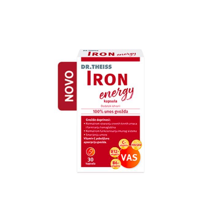 IRON ENERGY gvožđe kapsule, 30kom - 320504 | online apoteka